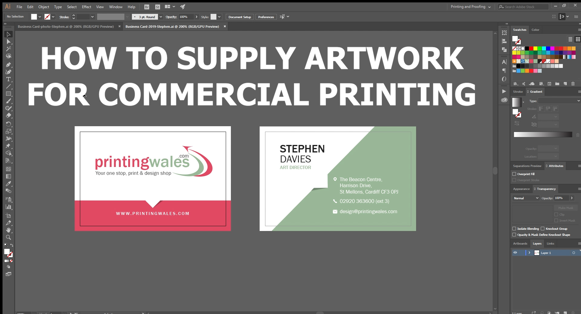 How to supply artwork for printing - Printing Solutions in Cardiff